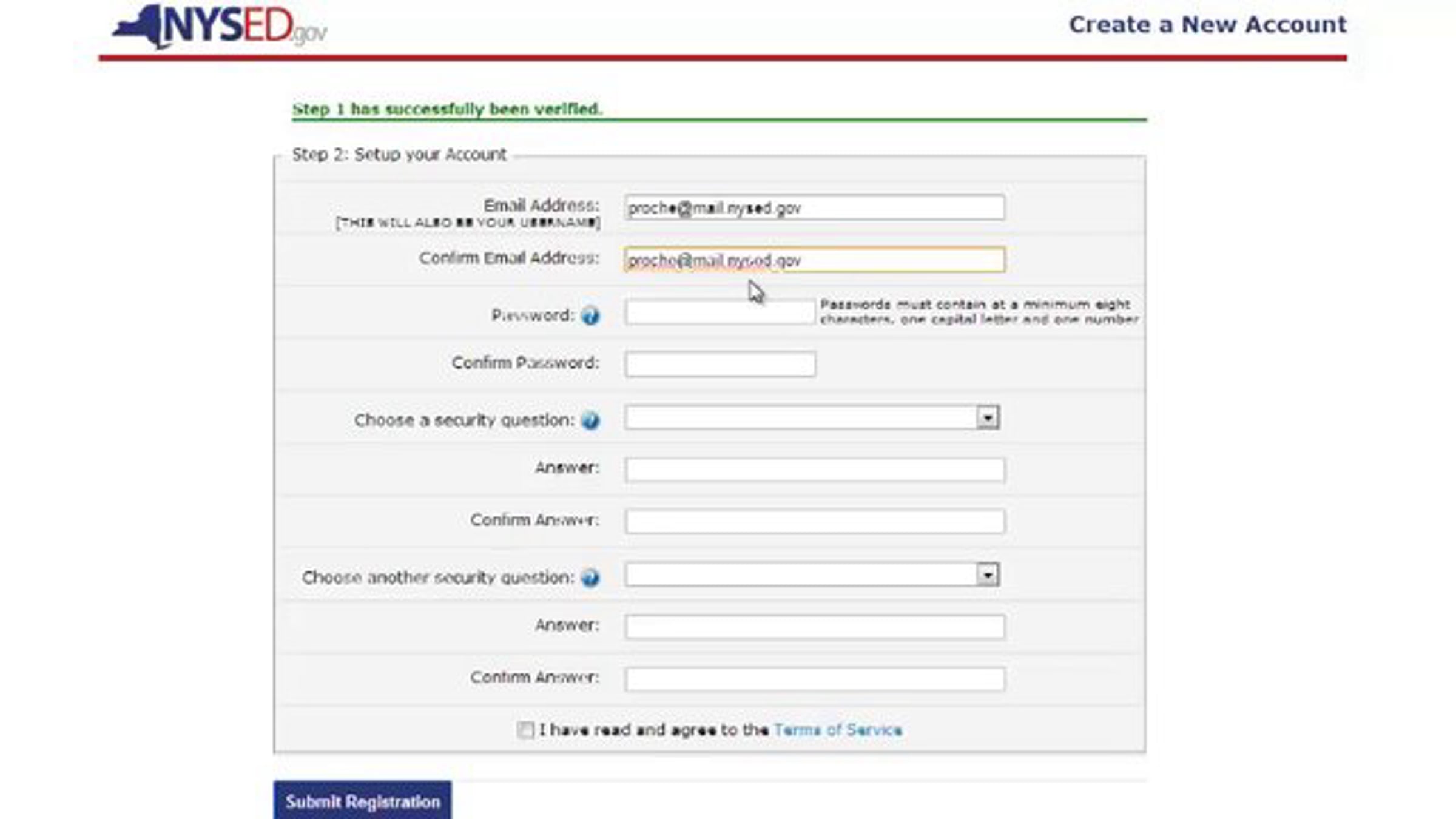 Create Account