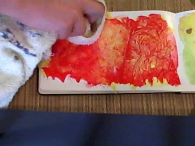 Art Journal Technique | Tissue Paper Texture on Vimeo