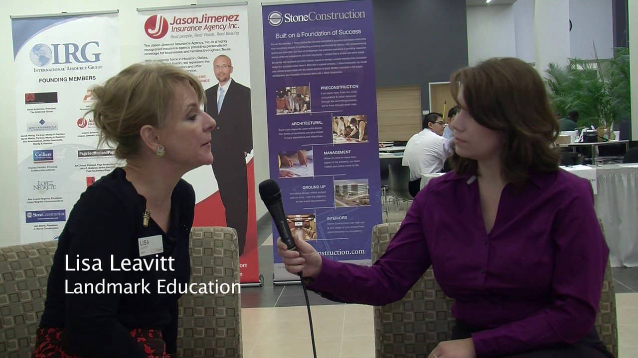 Lisa Leavitt Interview -- Landmark Education on Vimeo