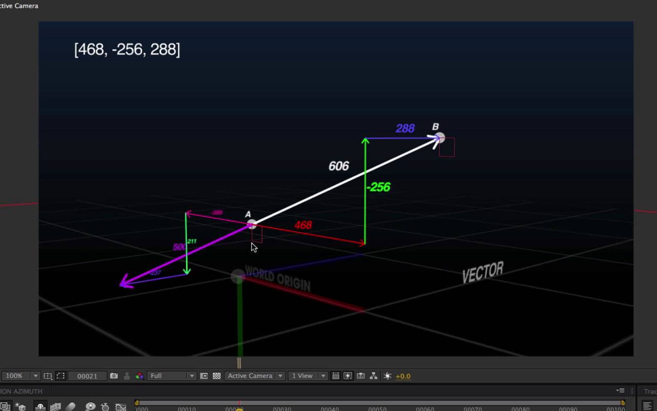 B1. Manipulating 3D Vector Space with Expressions in After Effects ...