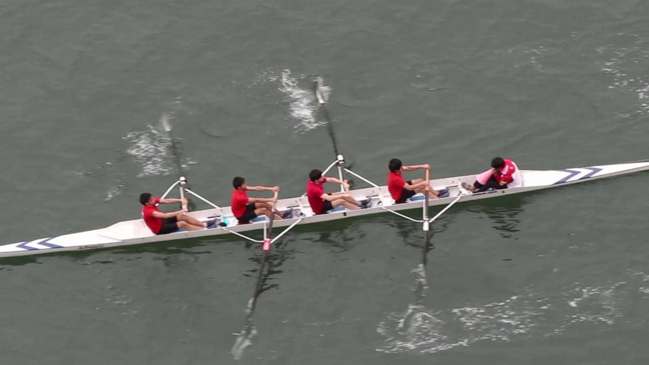 “四人單槳連舵手艇 Coxed Four 4+ Rowing” / 香港水上體育運動之形 Hong Kong Water Sports ...