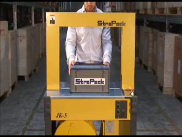 StraPack JK-5 Automatic Strapping Machine on Vimeo