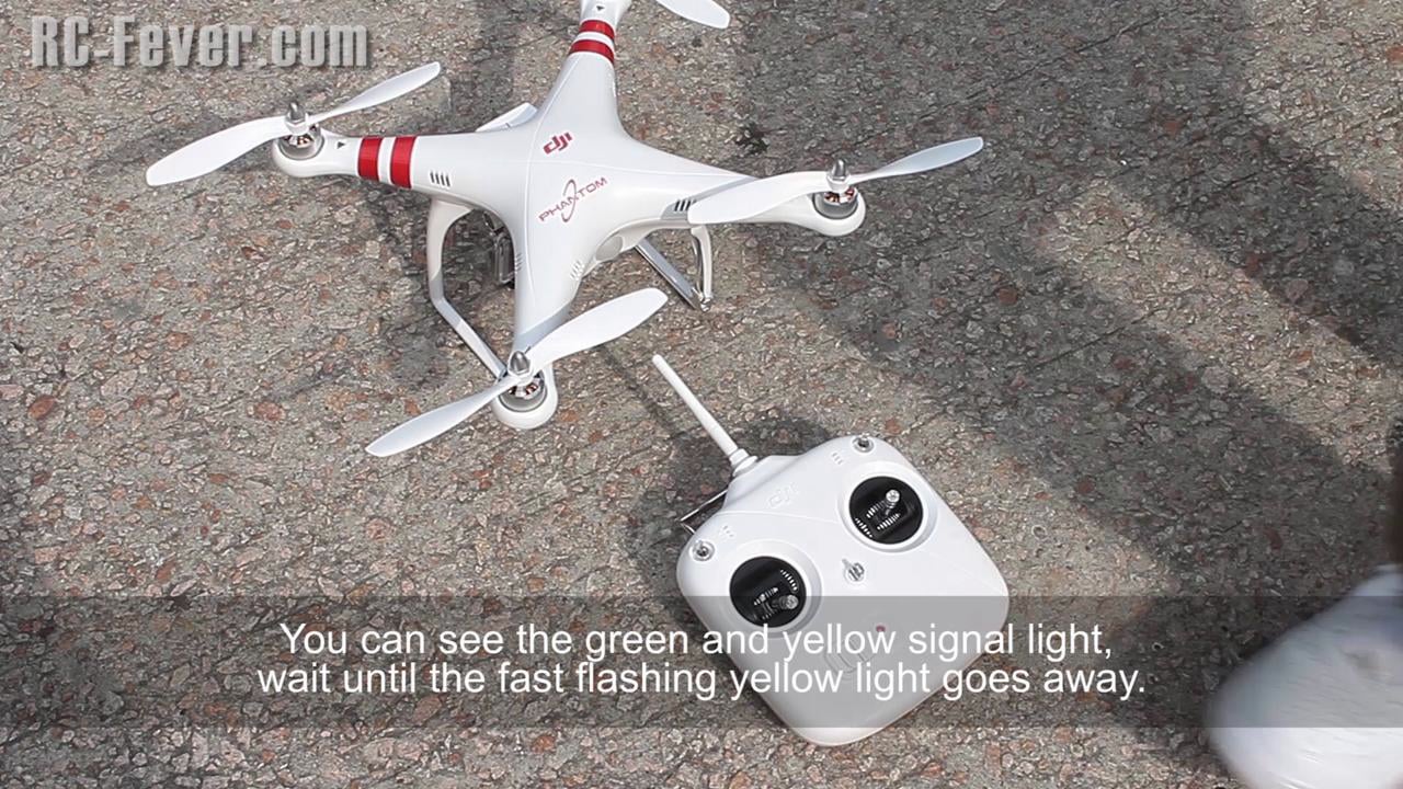 DJI Phantom 4CH GPS RC Quadcopter Start Up and Compass Calibration @ RC ...