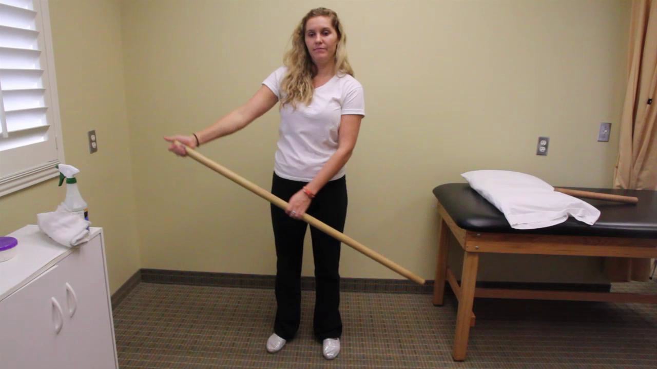 Shoulder Wand Stretch on Vimeo