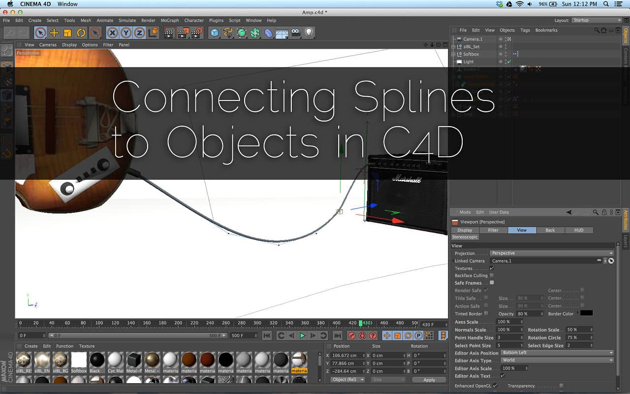 Cinema 4D Tutorial: Connecting Dynamic Splines to Objects on Vimeo