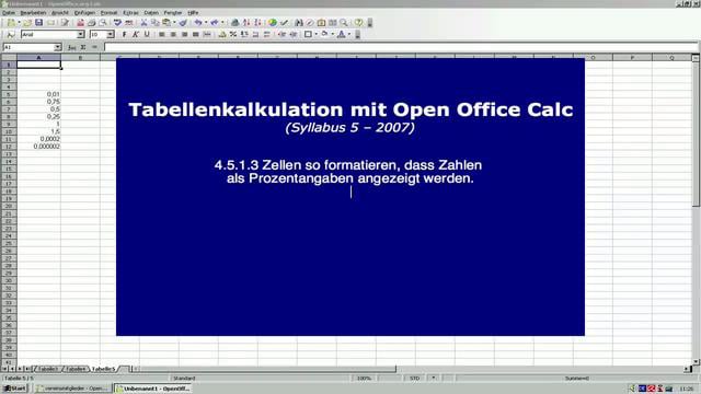 Open Office Calc 4.5.1.3 on Vimeo
