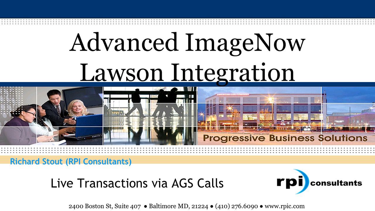 Advanced ImageNow - Lawson Integration on Vimeo