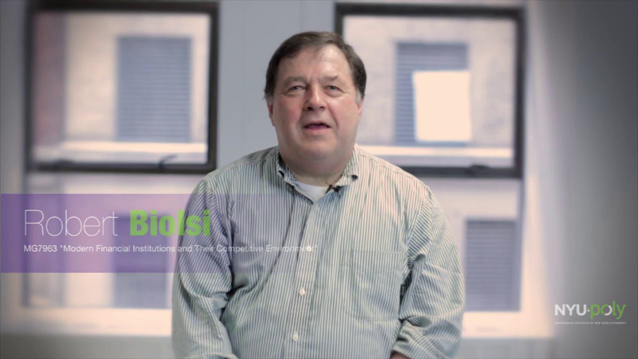 Robert Biolsi - Modern Financial Instutitions and Their Competitive ...