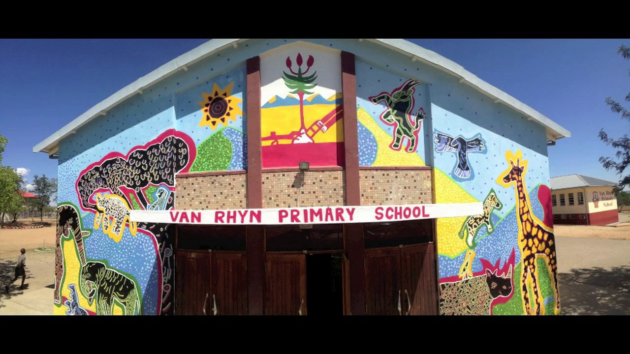 Mural at Van Rhyn Primary School in Windhoek, Namibia on Vimeo