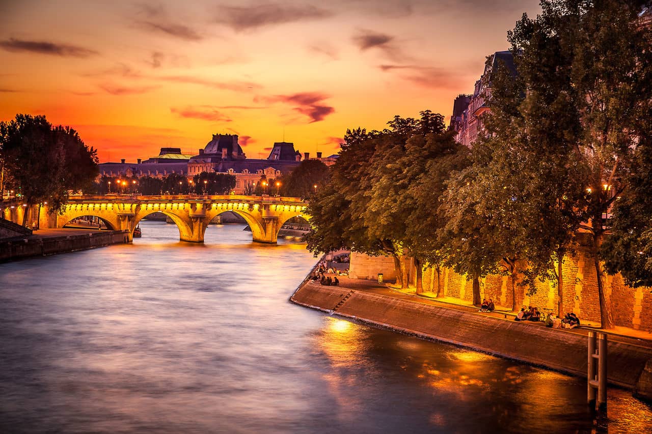 Digital blending amazing Paris sunset Lightroom 4 and Photoshop ...