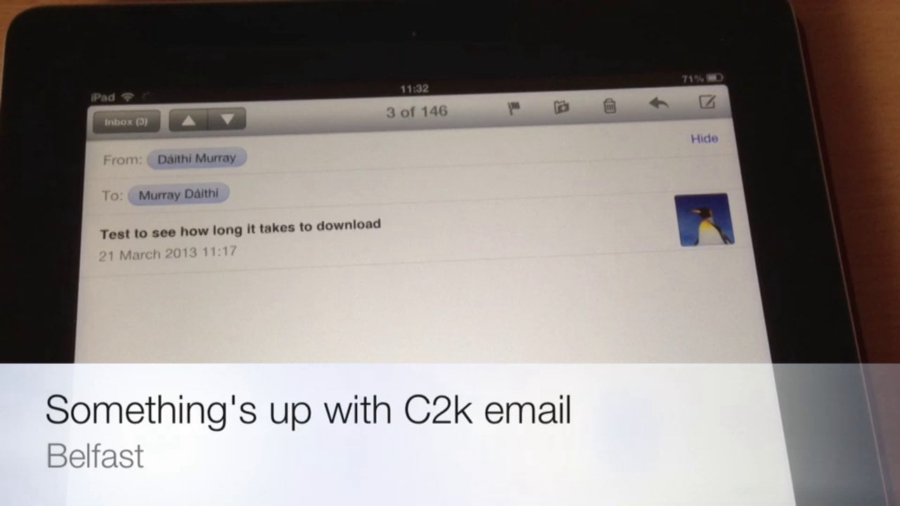 C2k Email Problems on Vimeo