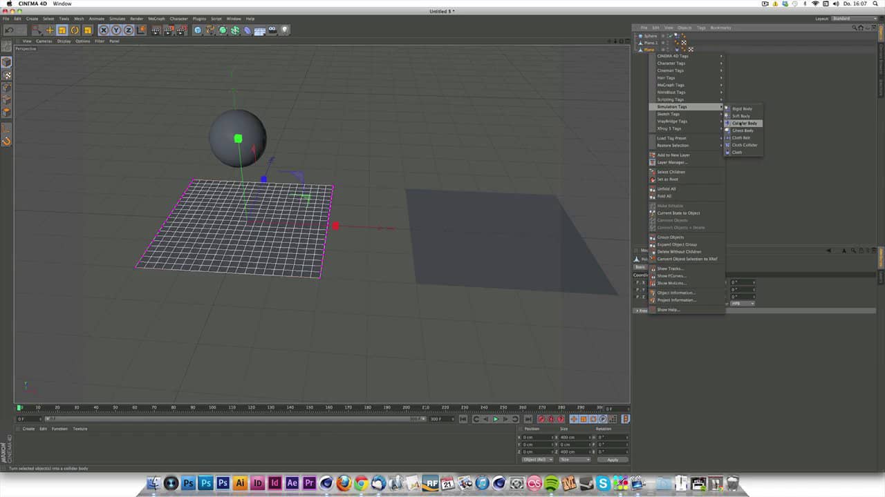 Cinema 4D Quicktipp / Tutorial: Interaction between Cloth and Rigid ...