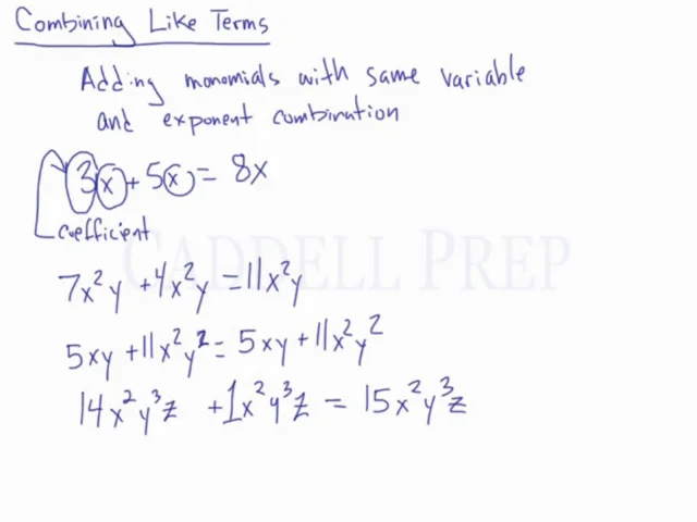 Combining Like Terms Examples