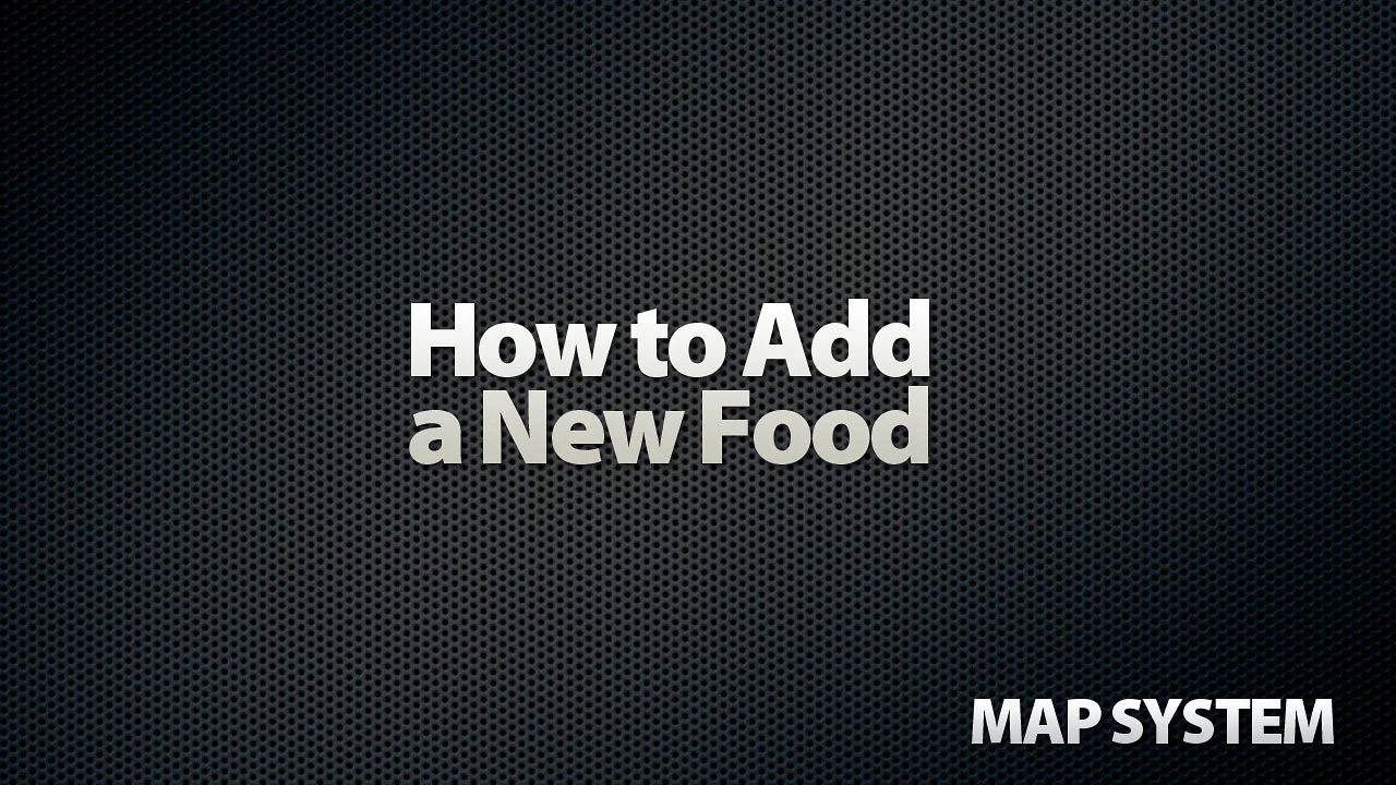 MAP System Tutorials - 08 MAP AddFood on Vimeo