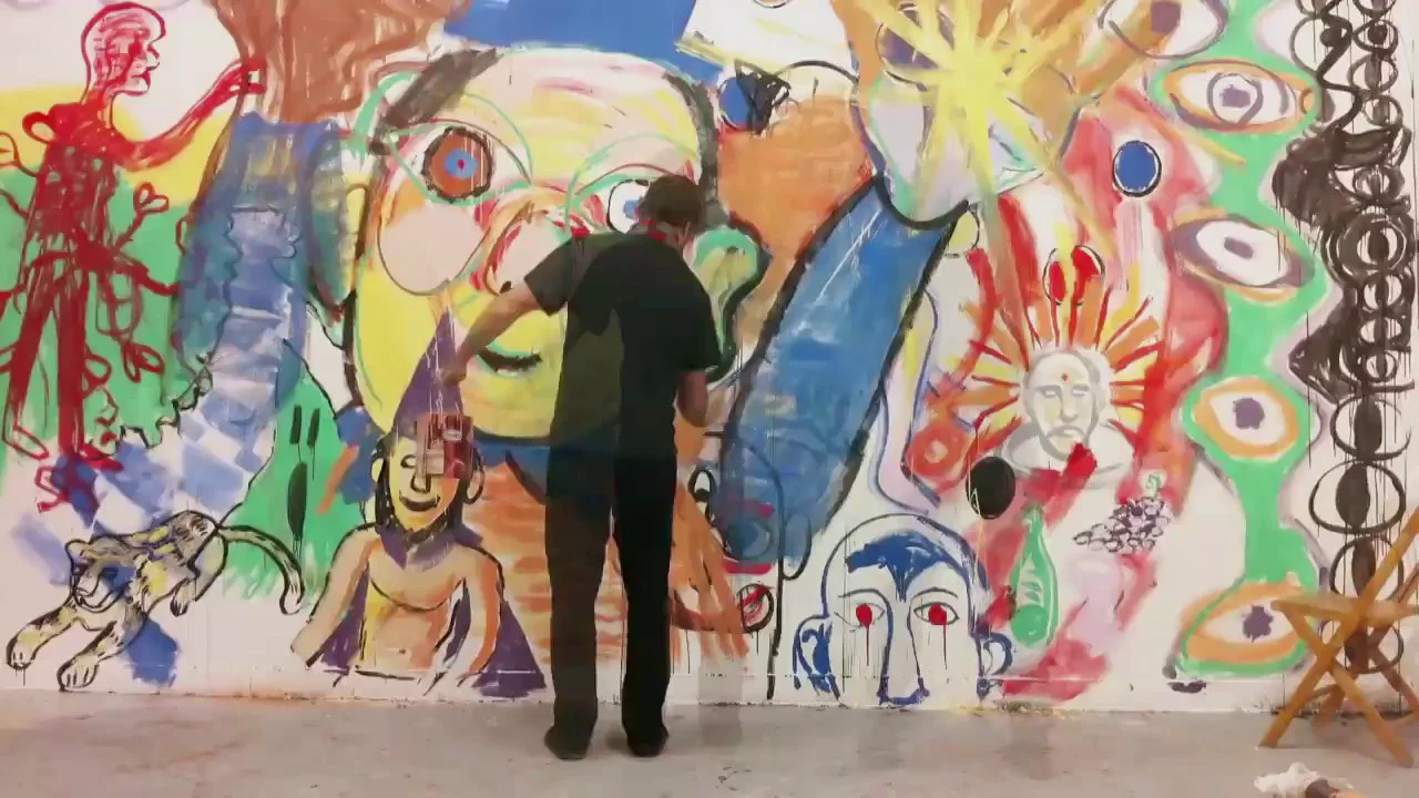 Max Headspace, Wall Paintings 03 & 04 (excerpts) on Vimeo