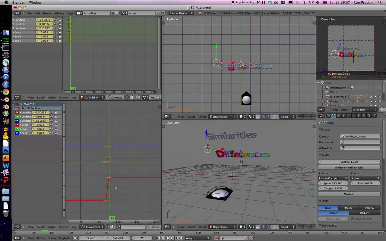 Blender Tutorial - Basic Animation and Curve Deform Modifier on Vimeo