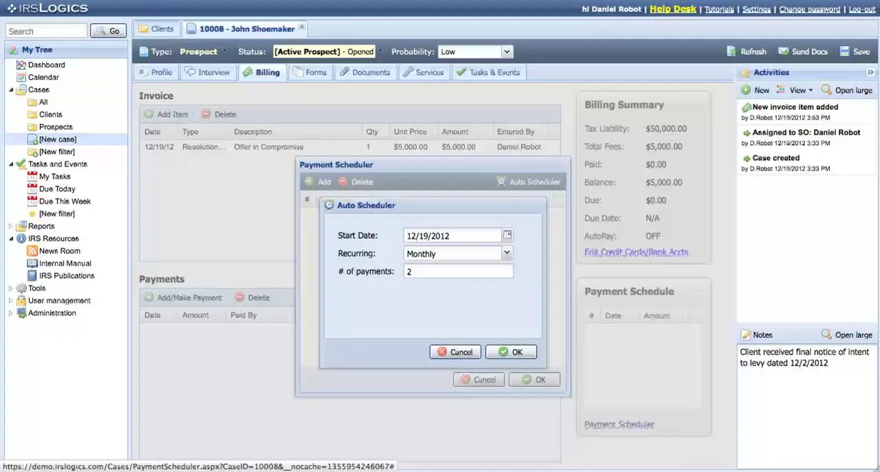Getting Started in irsLogics Tutorial Videos on Vimeo