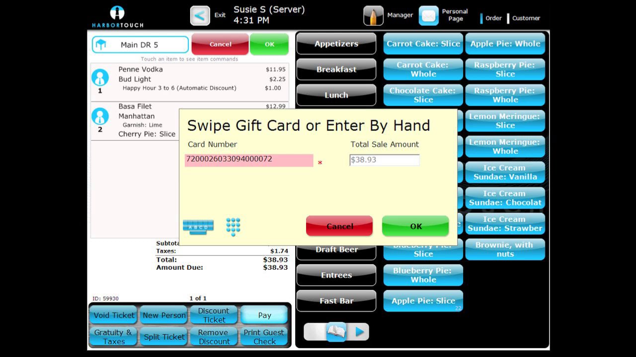 Gift Card Transactions on Vimeo