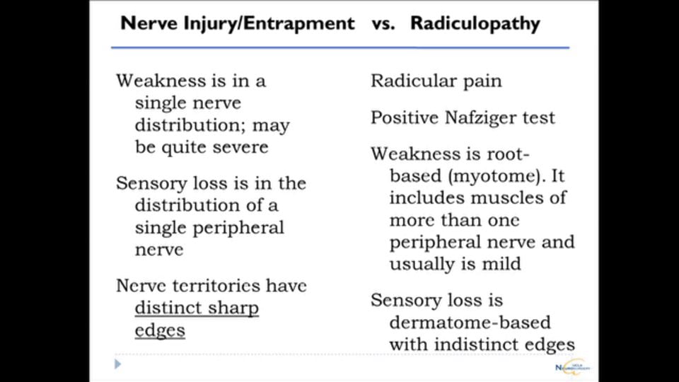 Lecture 59 - Peripheral Nerve Entrapment Syndromes and Lower Surgical ...