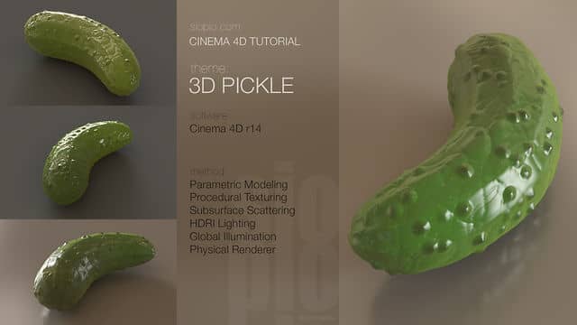 Cinema 4D Tutorial - 3D Pickle on Vimeo