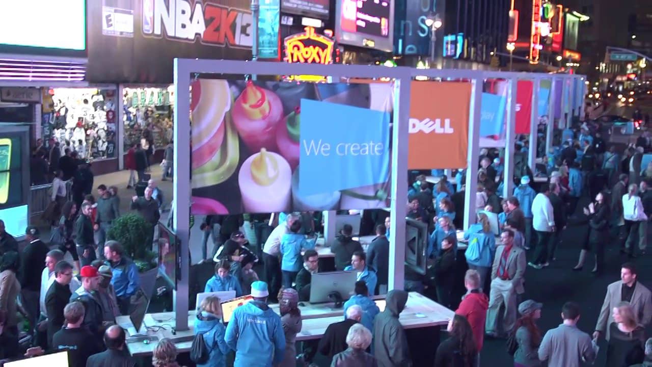 Microsoft Windows 8: Times Square Takeover on Vimeo