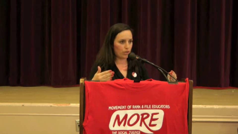 Julie Cavanagh Speech at "The Schools New York's Children Deserve" on Vimeo
