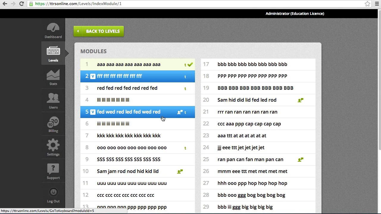 TTRS Online Tutorial Videos - Choosing Levels on Vimeo