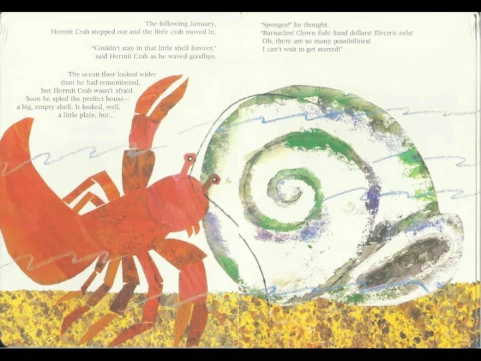 A HOUSE FOR HERMIT CRAB by Eric Carle on Vimeo