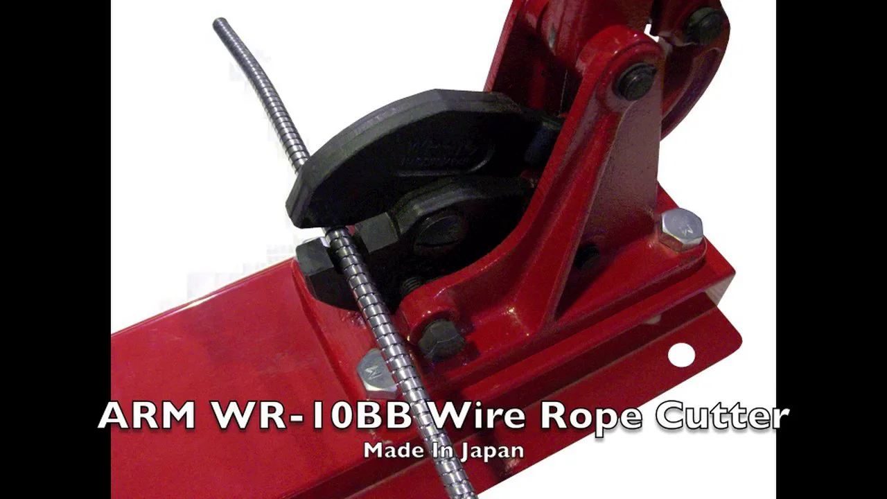 Stainelec WR-10BB Bench Mounted Wire Rope Cutter by ARM Sangyo