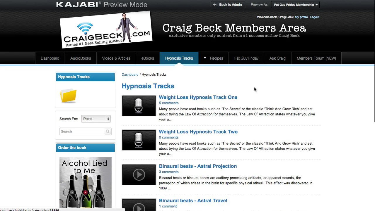 An introduction to the Fat Guy Friday members area on Vimeo