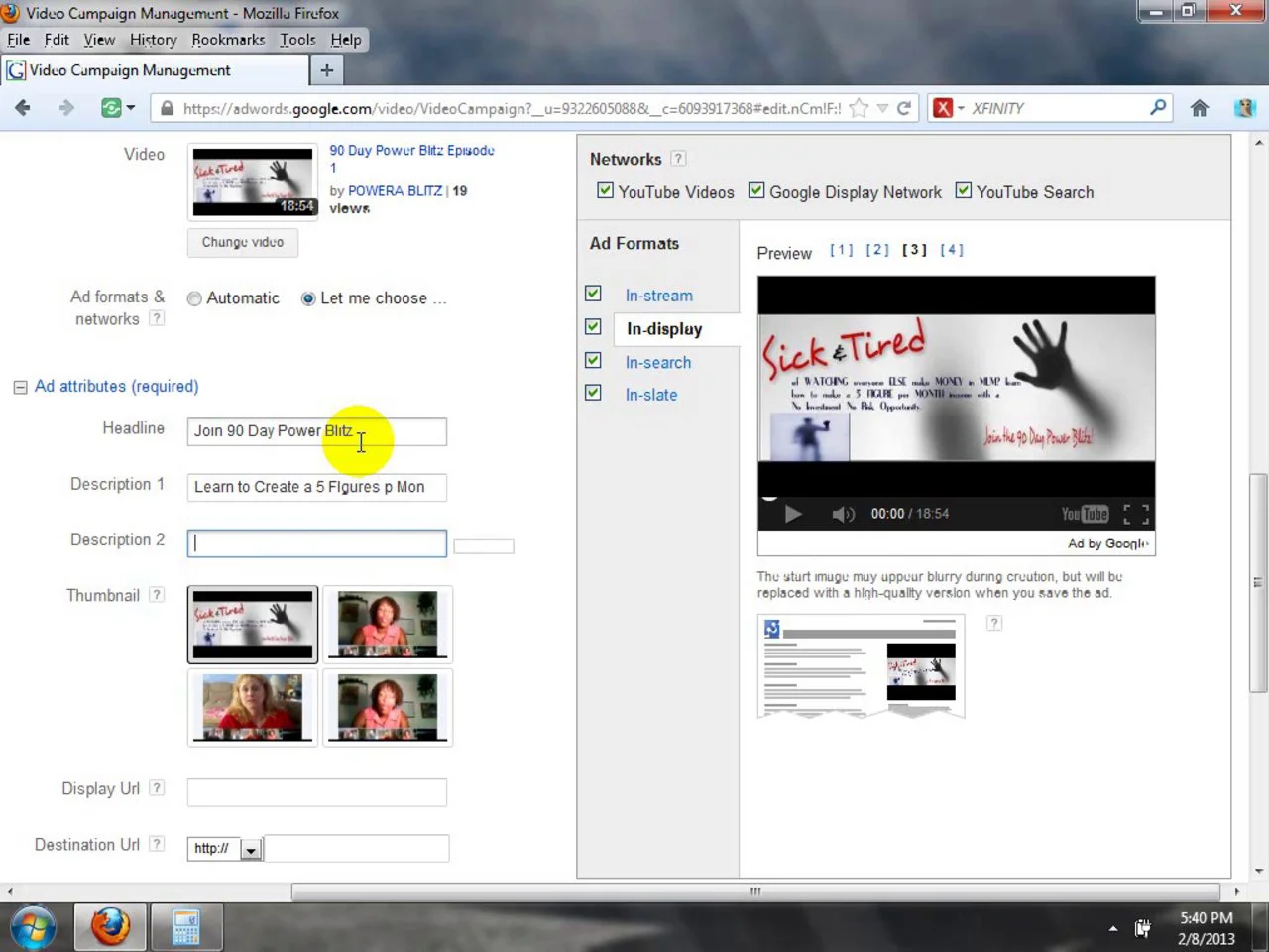 youtube ads on Vimeo