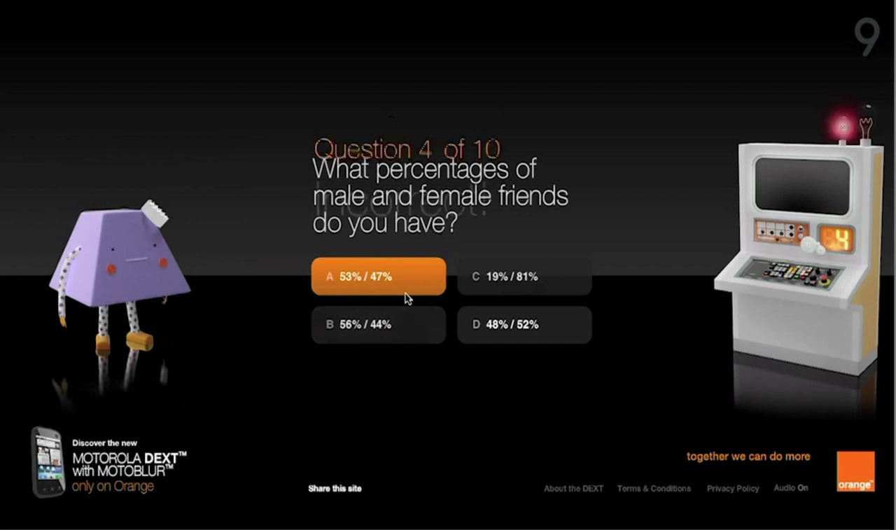 Orange Friend-O-Meter on Vimeo