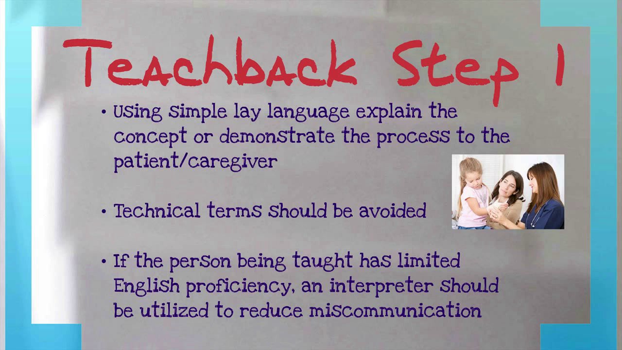 5 Steps to the Teach Back Method on Vimeo