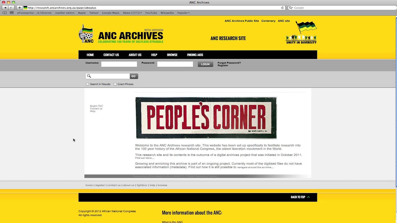 ANC Archives Research Site - Introduction on Vimeo