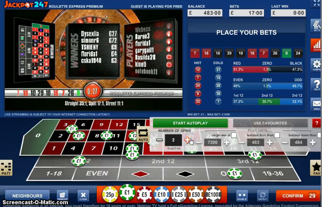 Jackpot247 Roulette Express Premium on Vimeo
