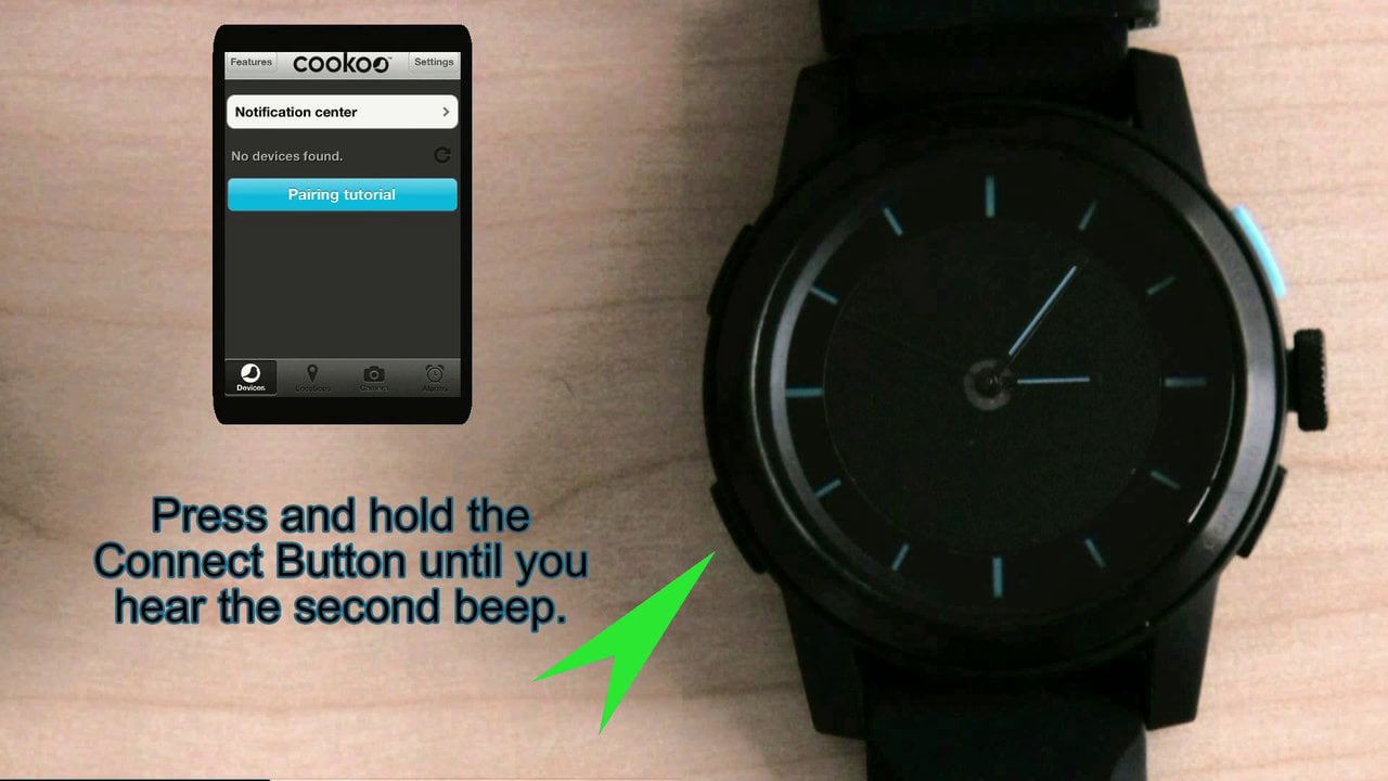How do I connect my COOKOO watch with my iPhone? on Vimeo
