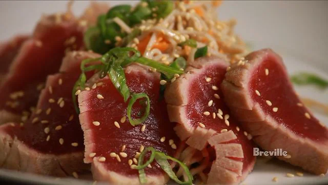 Culinary | Chef Recipes - Rare Seared Tuna with Chilled Soba Noodle ...