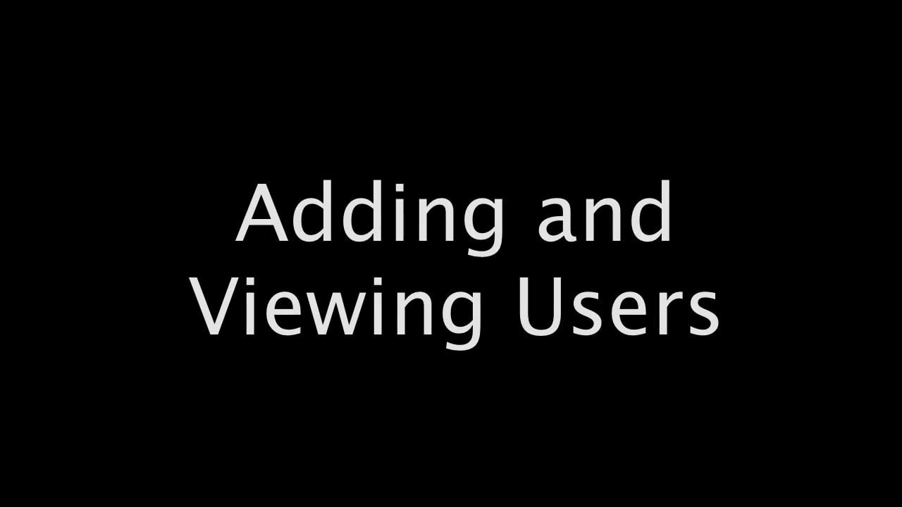 Adding and Viewing Users on Vimeo
