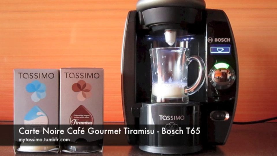 Carte Noire Café Gourmet Tiramisu - Tassimo Bosch T65 on Vimeo