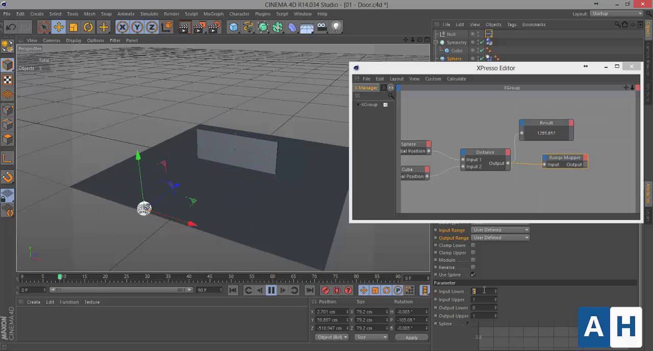 CINEMA 4D Tutorial - Using the Range Mapper in Xpresso to create automated animations on Vimeo