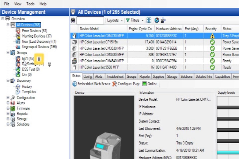HP Web Jetadmin - WJA - Fleet deployment on Vimeo
