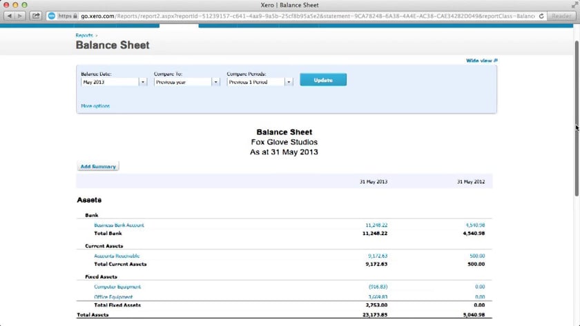 Reports - Evolve Accounting