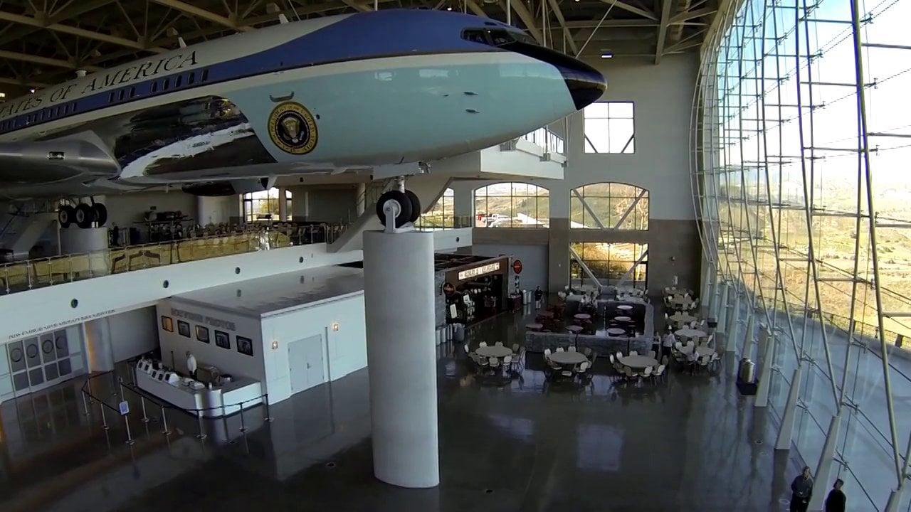Aerial MOB - Ronald Reagan Presidential Library - Air Force One on Vimeo