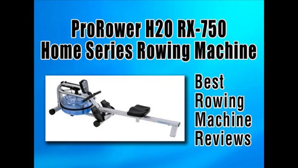 ProRower H2O RX-750 Home Series Rowing Machine - Best Water Rowing ...
