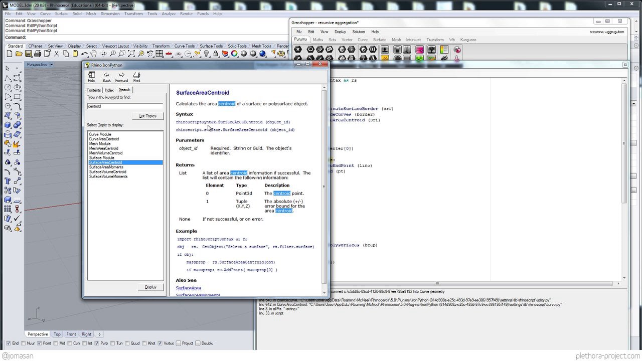 PYTHON in Grasshopper 02 Recursive Aggregation on Vimeo