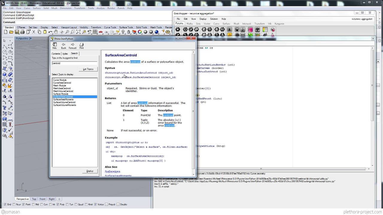 PYTHON in Grasshopper 02 Recursive Aggregation on Vimeo