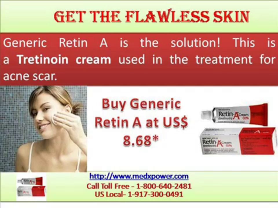 Generic Retin A treatment for acne scars on Vimeo