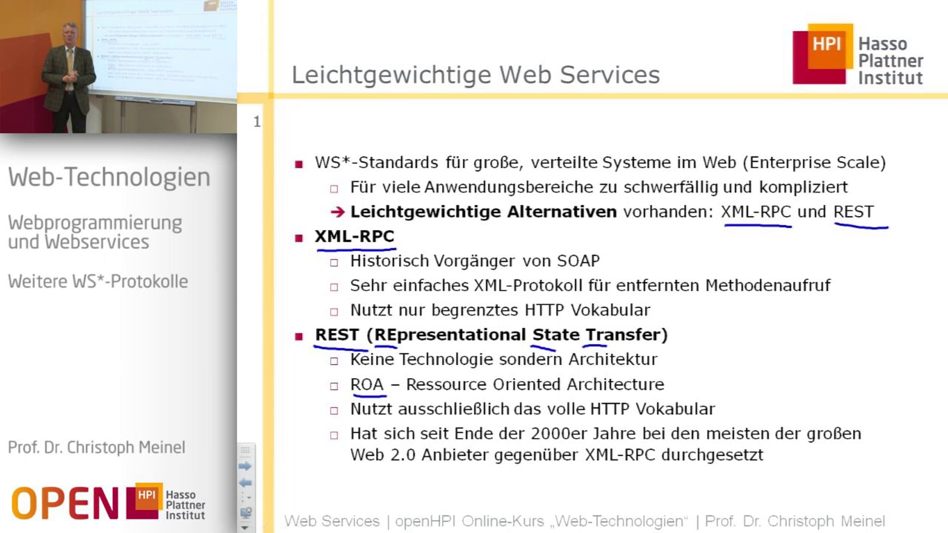 Leichtgewichtige Webservices | Web-Technologien | openHPI