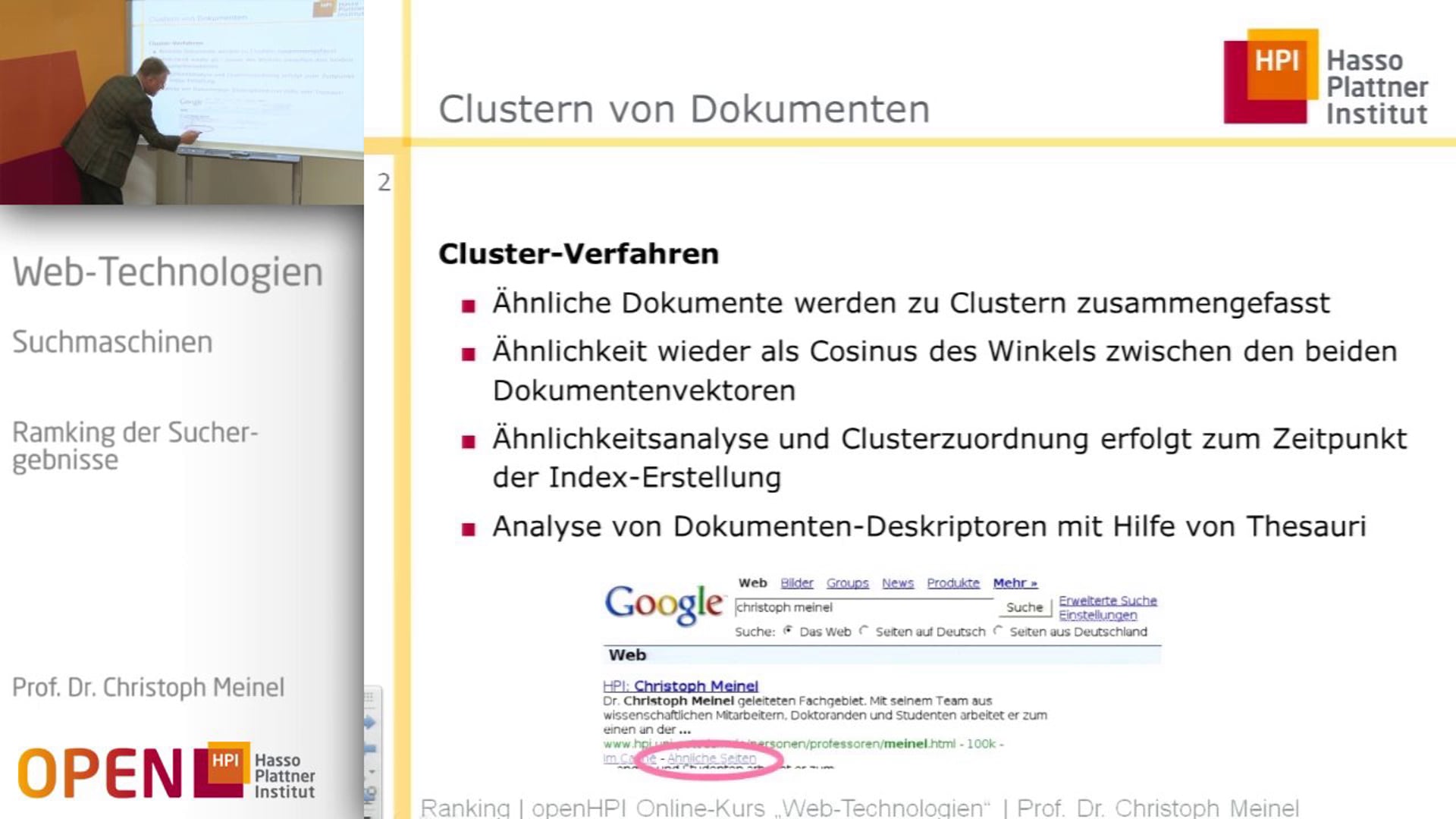Ranking der Suchergebnisse | Web-Technologien | openHPI