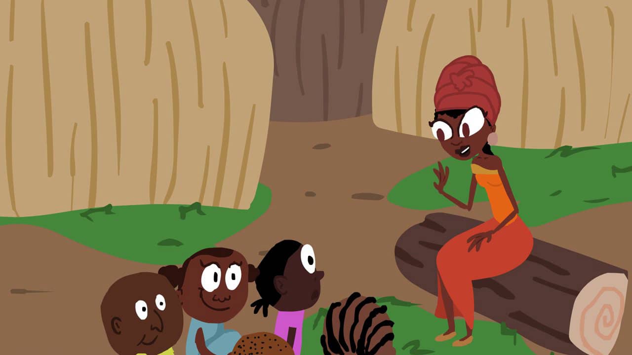 Anansi cartoon (first minute) on Vimeo